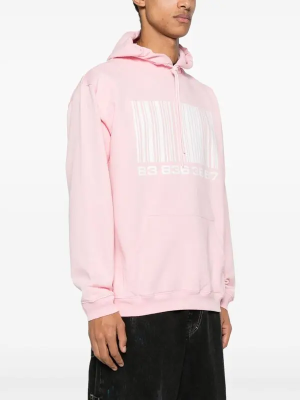 VTMNTS Big Barcode Hoodie - Pink