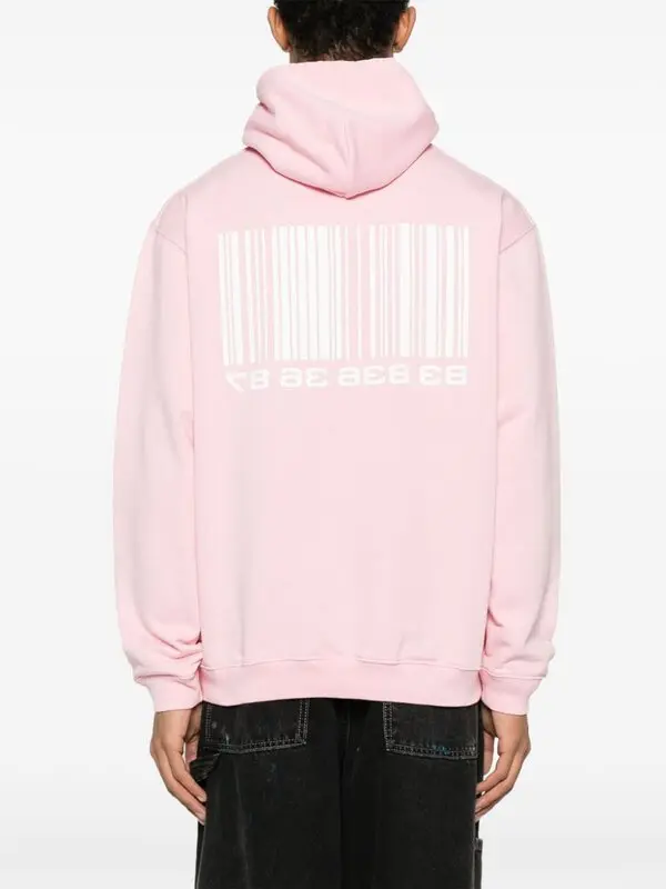 VTMNTS Big Barcode Hoodie - Pink
