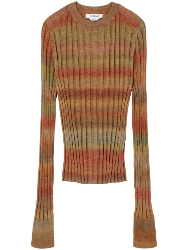 RE/DONE Ribbed-knit Wool Jumper