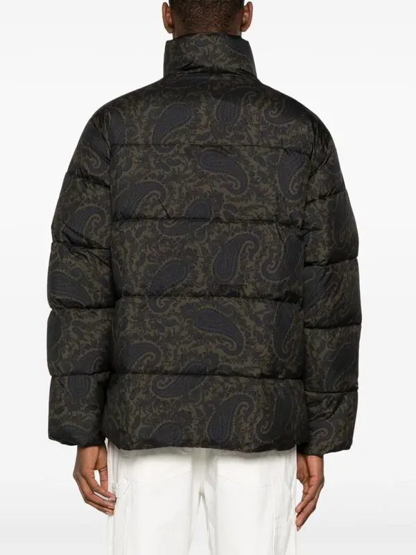 Carhartt Work In Progress Springfield Paisley-print Puff Jacket - Green