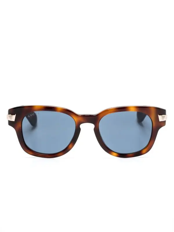 Gucci Tortoiseshell Square-frame Sunglasses - Brown