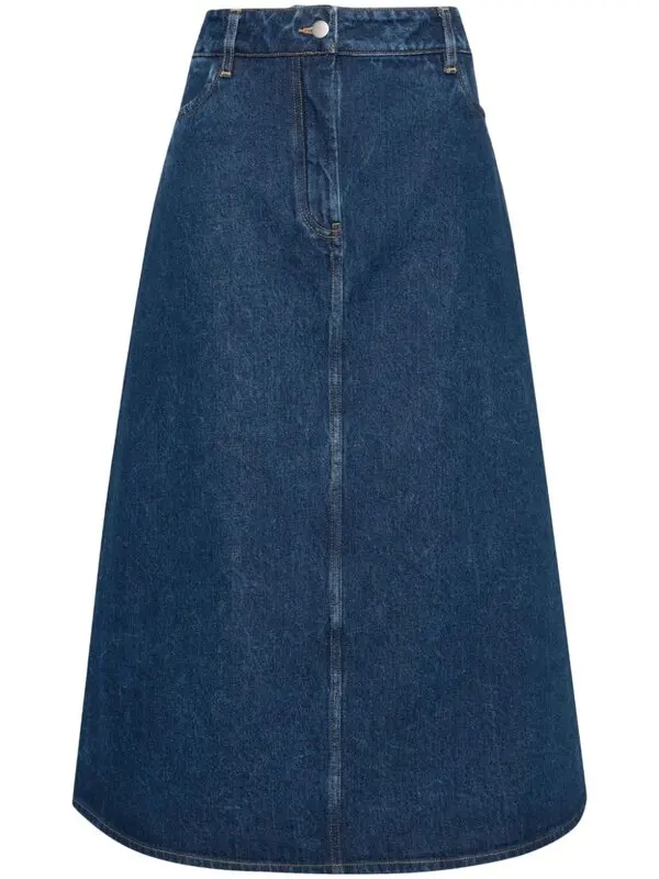 Studio Nicholson Baringo Denim Midi Skirt