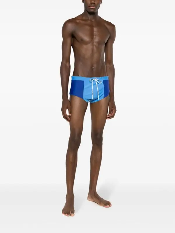 AMIR SLAMA Panelled Swim Shorts - Blue