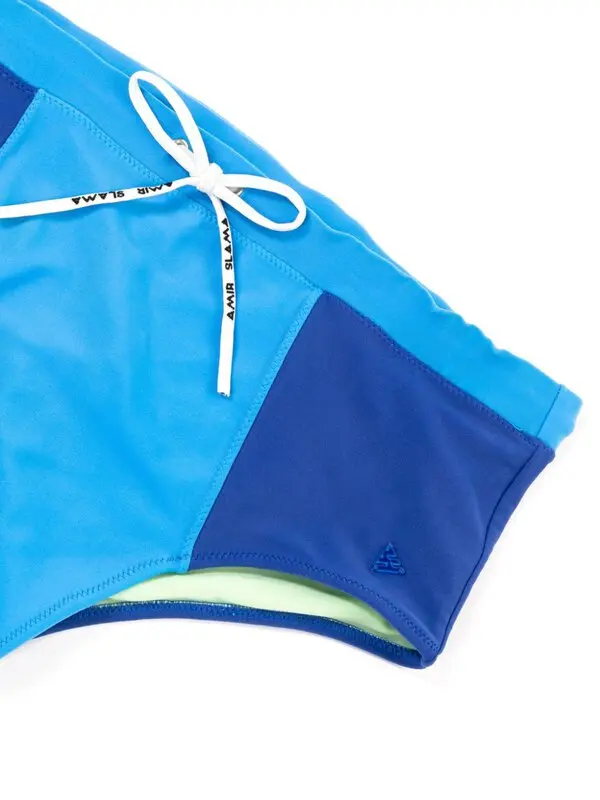 AMIR SLAMA Panelled Swim Shorts - Blue