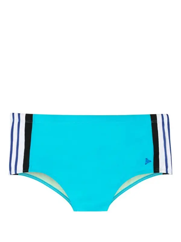 AMIR SLAMA Striped Swim Shorts - Blue