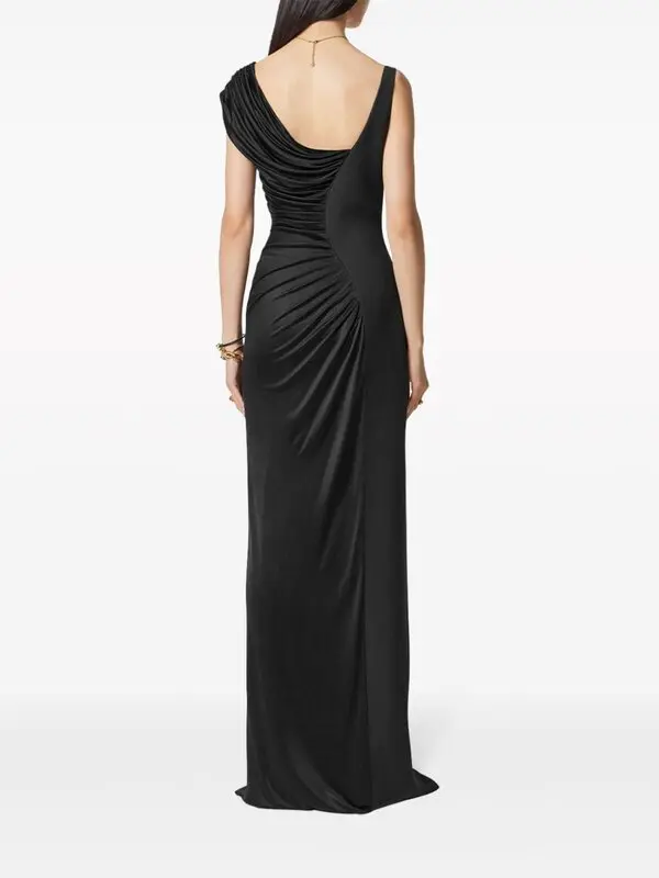Versace Medusa '95 Draped Gown - Black