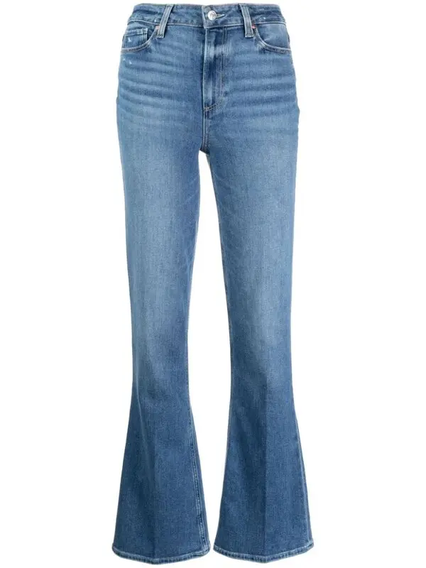 Paige Laurel Canyon Flared Jeans - Blue