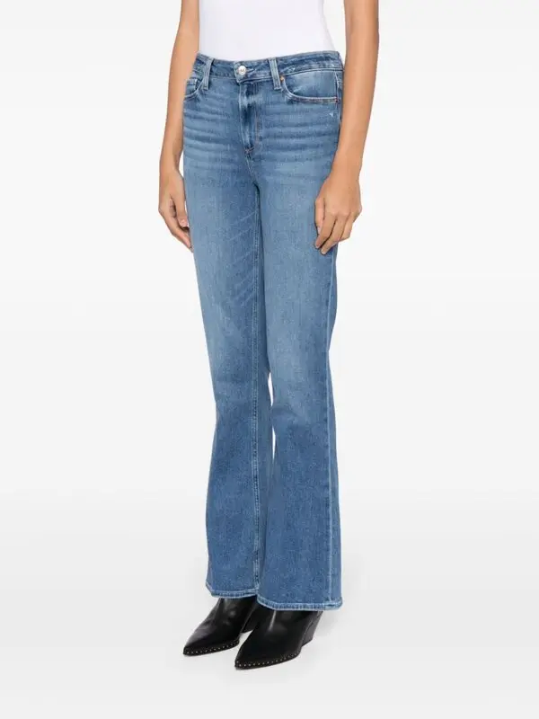 Paige Laurel Canyon Flared Jeans - Blue