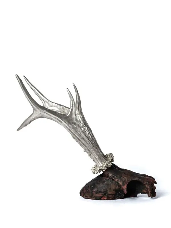 PARTS OF FOUR Double Horns Skull Decorative Object