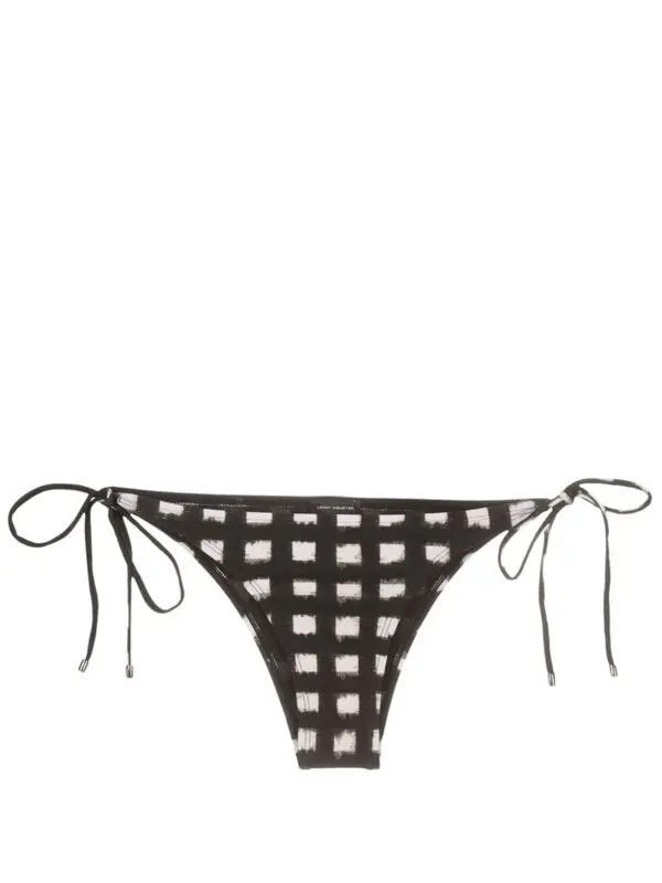 LENNY NIEMEYER Vichy Bikini Bottom - Black