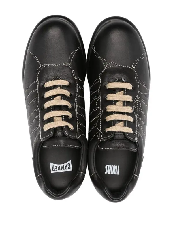 Camper Pelotas Ariel Leather Sneakers - Black