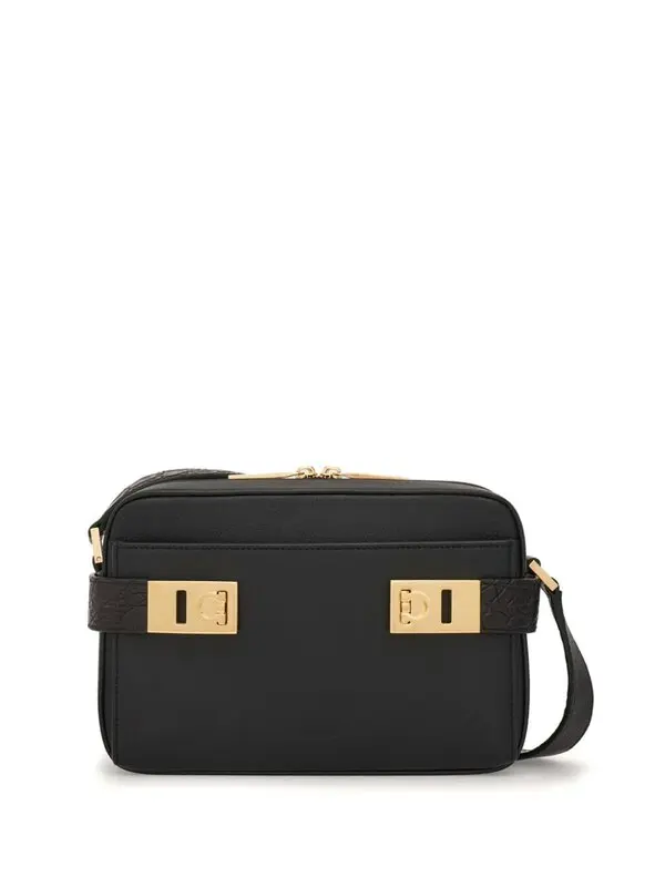 FERRAGAMO Gancini Buckle Shoulder Bag