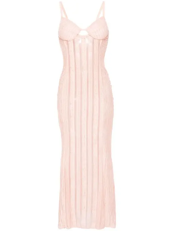 open lace back dress Charo Ruiz Ibiza Lipa Maxi Dress main image 0