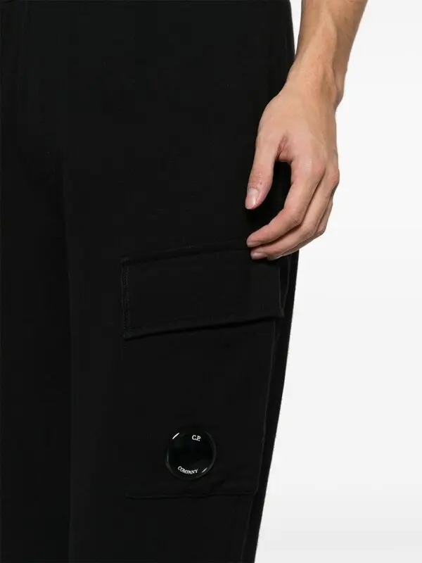 C.P. COMPANY Lens-detail Cargo Trousers - Black