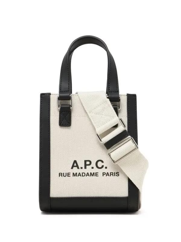 A.p.c. Camille 2.0 Canvas Tote Bag - White
