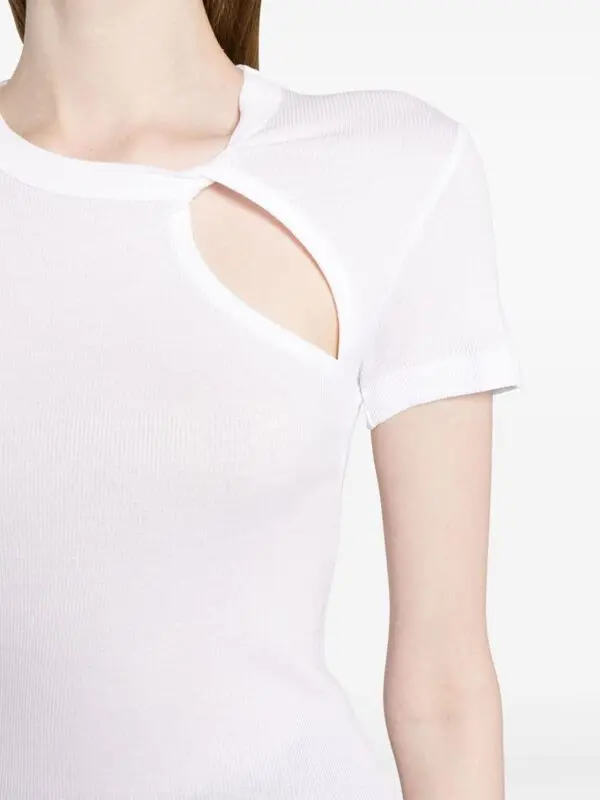 Helmut Lang Asymmetric Short-sleeve Top