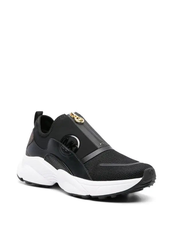 Michael Kors Sami Zip-up Sneakers - Black