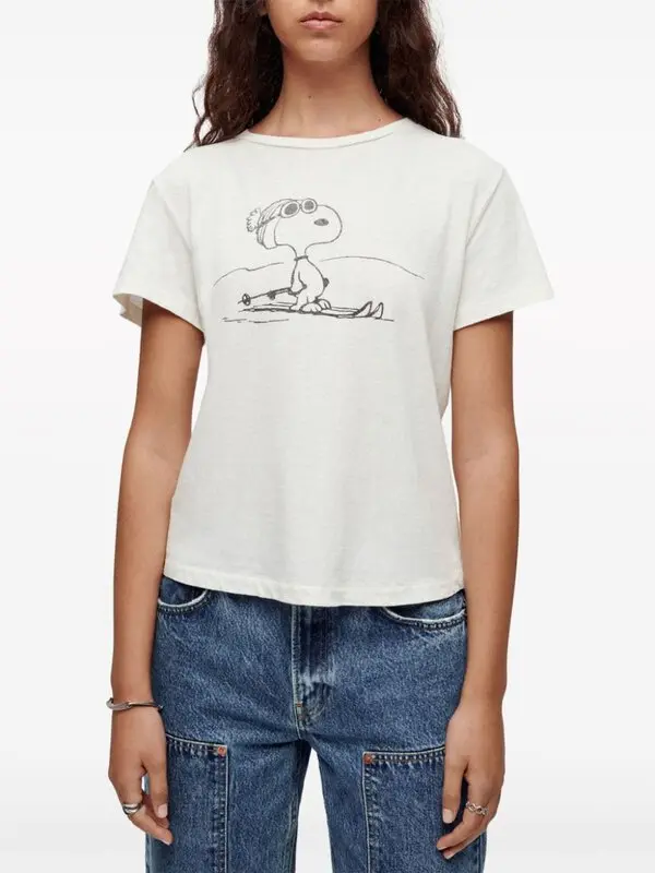RE/DONE Classic Ski Snoopy-print T-shirt