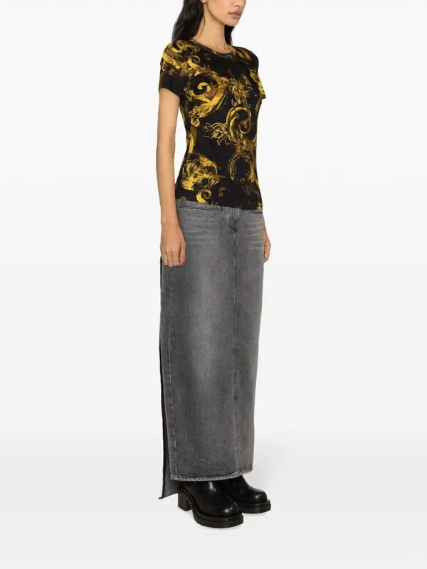 Versace Watercolour Couture T-shirt - Black