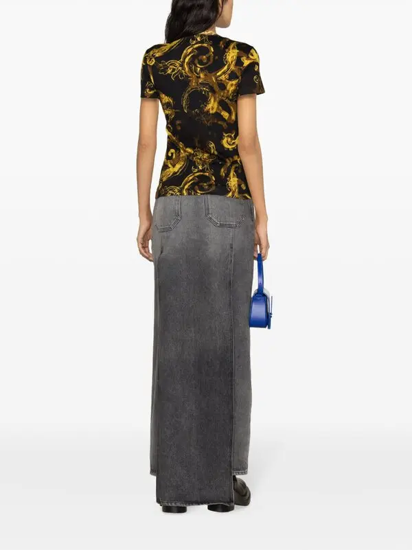 Versace Watercolour Couture T-shirt - Black