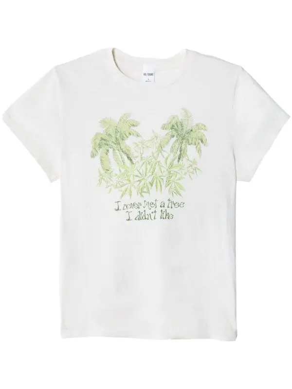 RE/DONE Classic Tree-print T-shirt