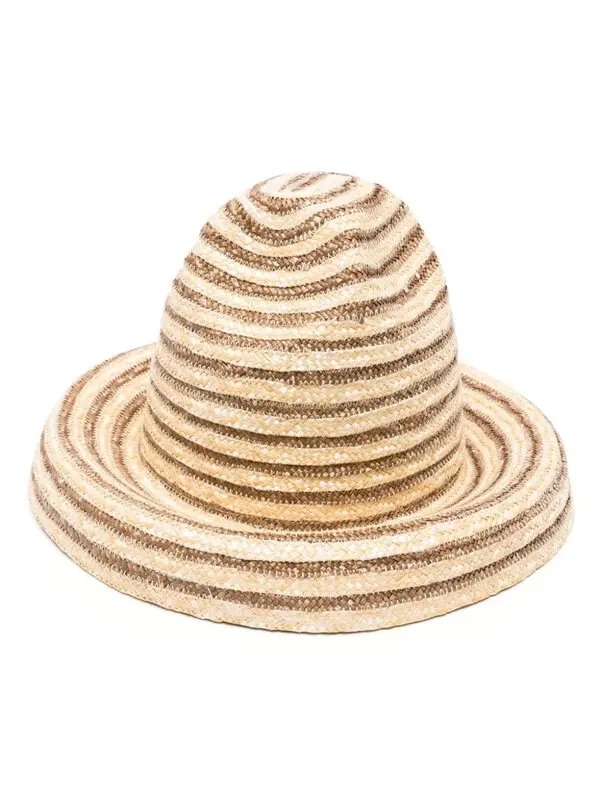 Cult Gaia Magda Straw Bucket Hat - Neutrals