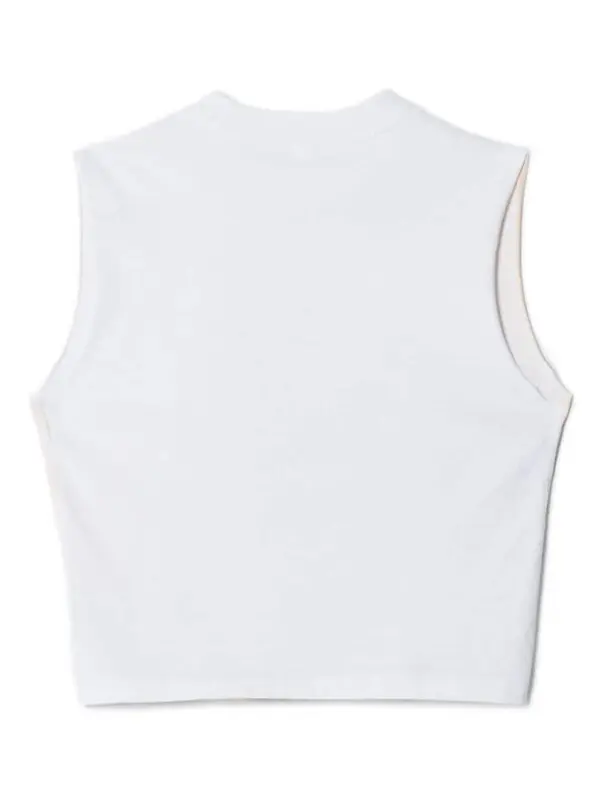 RE/DONE Baby Muscle Cowboy-print Cropped Top
