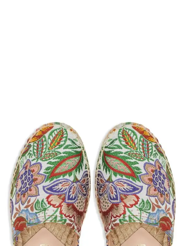 Etro Logo Appliqué Floral-embroidery Espadrilles