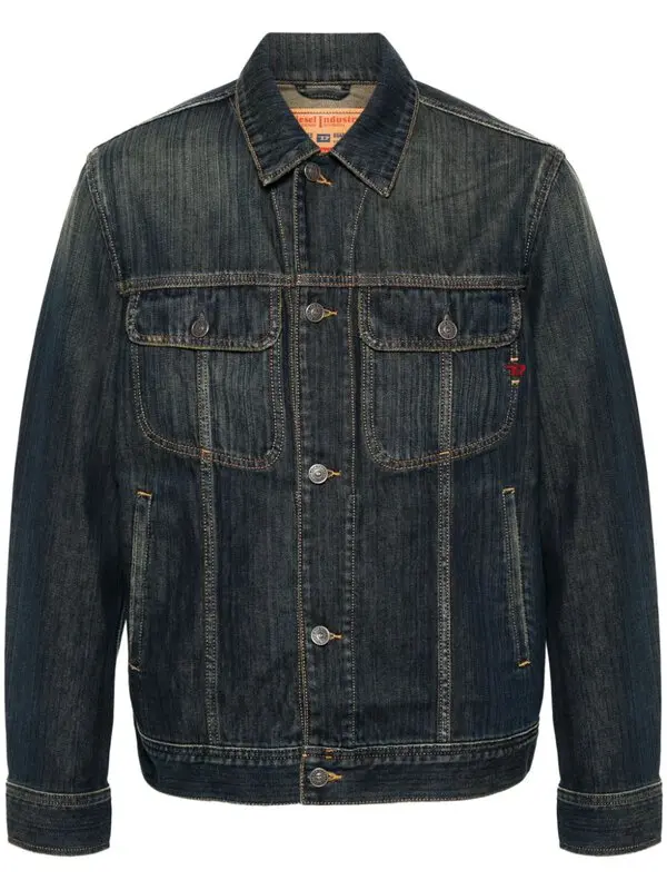 DIESEL® D-barcy Cotton Denim Jacket