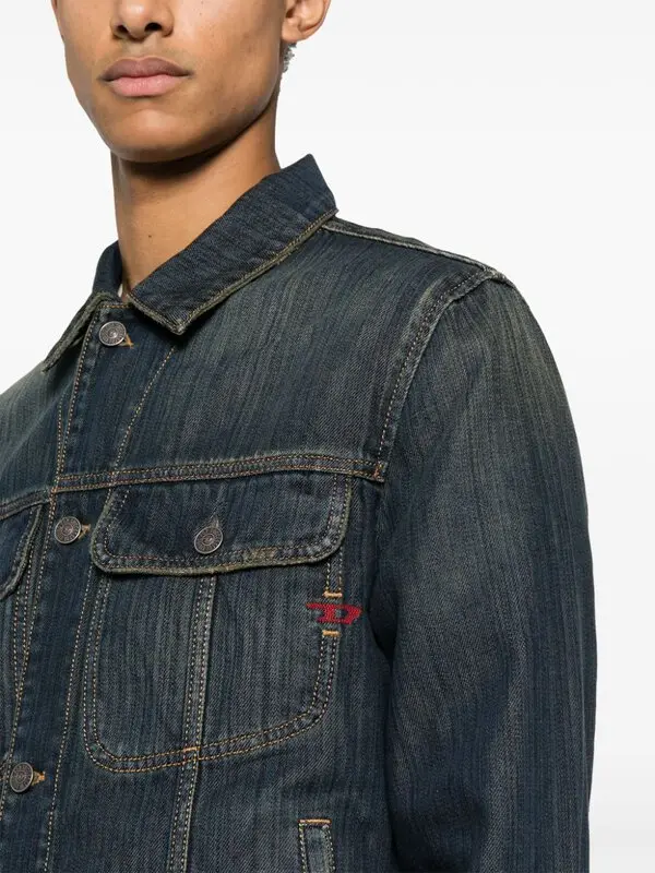 DIESEL® D-barcy Cotton Denim Jacket