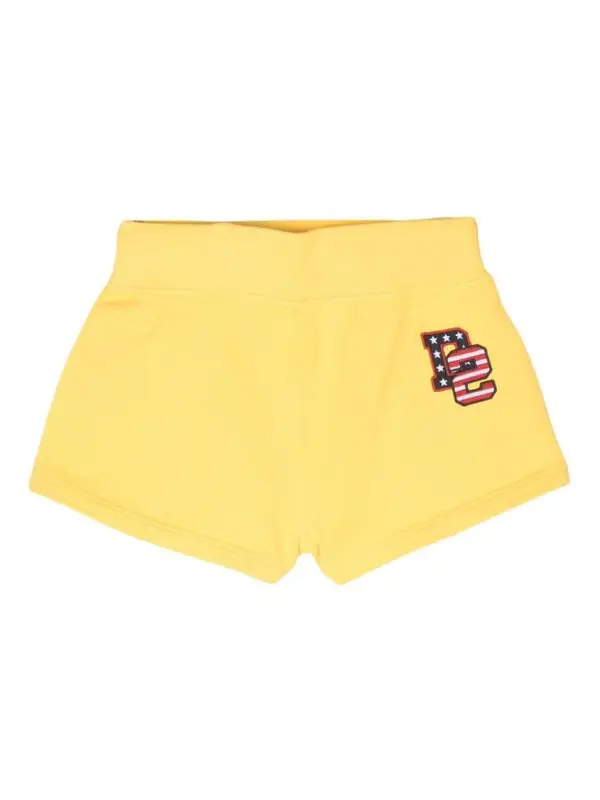 Dsquared2 Cotton Jersey Shorts - Yellow