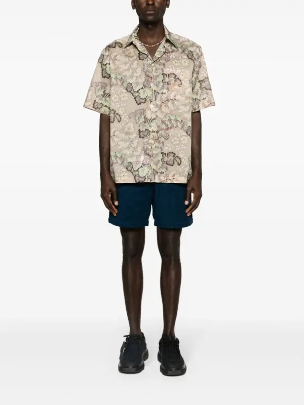 Etro Pegaso-embroidered Floral-motif Shirt
