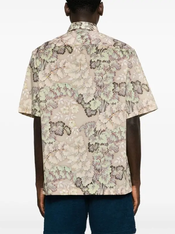 Etro Pegaso-embroidered Floral-motif Shirt