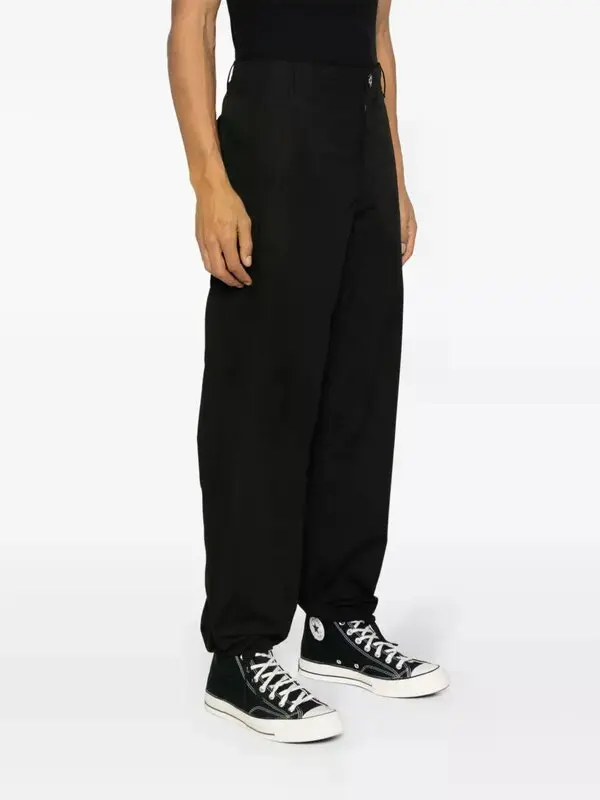 Kenzo Cotton Cargo Trousers - Black