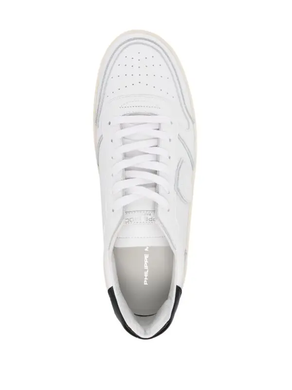 Philippe Model Leather Sneakers - White