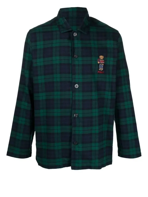 Polo Ralph Lauren Tartan-check Cotton Pajama Set