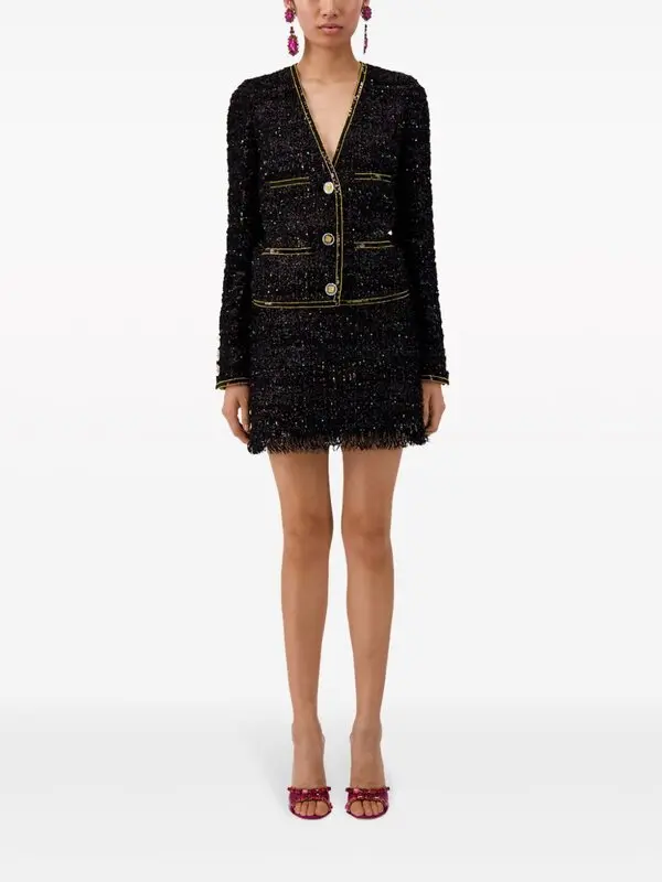 Giambattista Valli Sequin-embellished Tweed Jacket