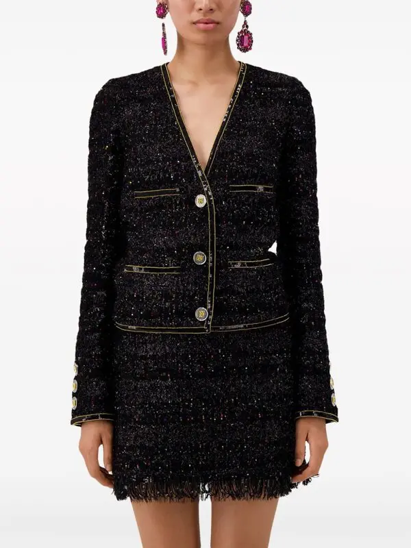 Giambattista Valli Sequin-embellished Tweed Jacket