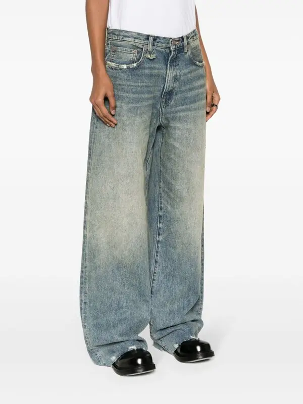 R13 D'arcy Wide-leg Jeans - Blue
