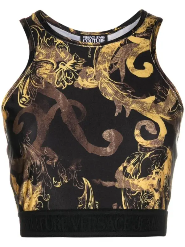 Versace Baroque-print Tank Top