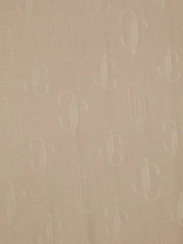 JIMMY CHOO Emani Monogram.jacquard Scarf - Pink