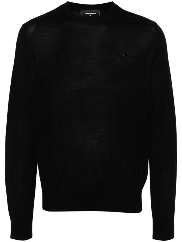Dsquared2 Virgin Wool Jumper - Black