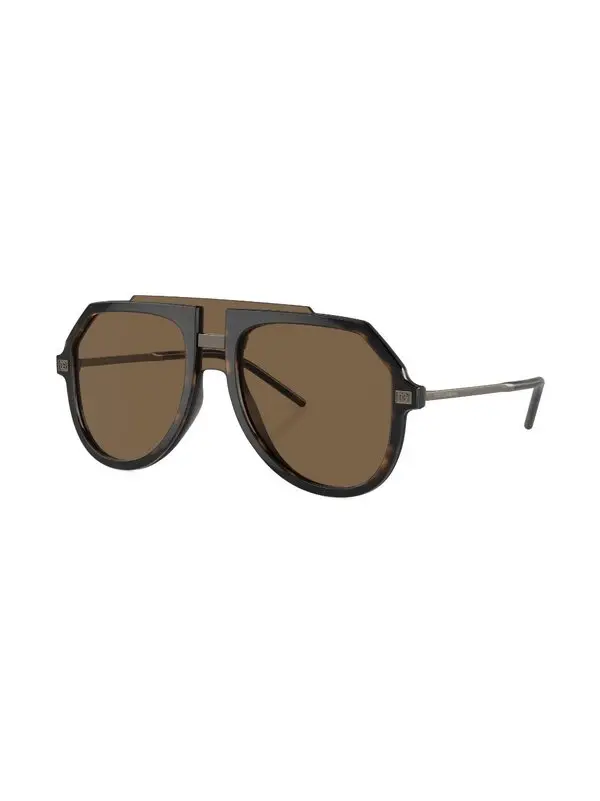 Dolce & Gabbana Tortoiseshell Aviator Sunglasses