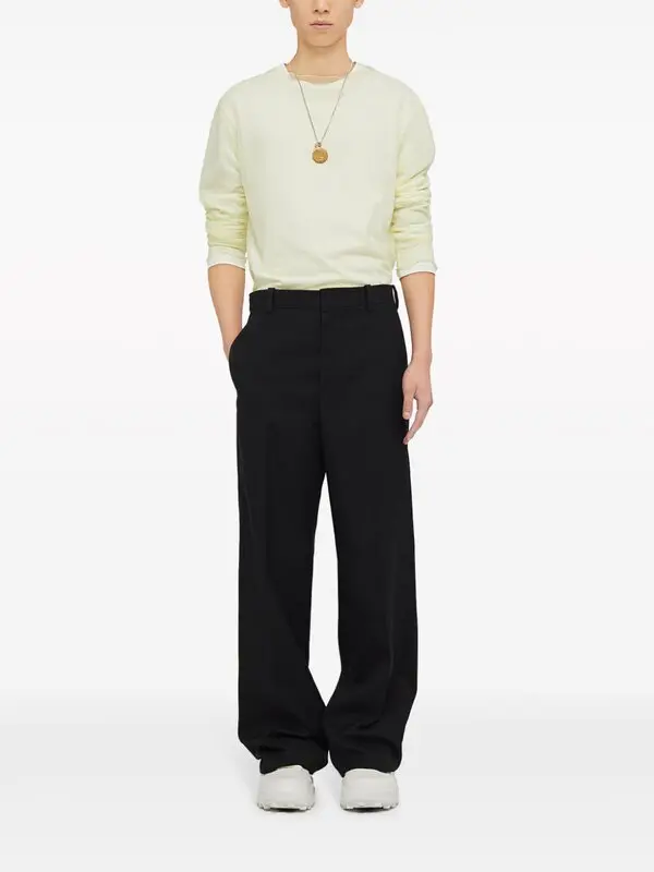 JIL SANDER Tailored Wool Trousers - Black