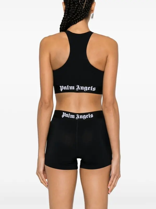 Palm Angels Logo-tape Crop Top