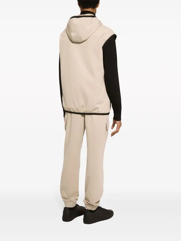 Dolce & Gabbana Logo-patch Drawstring Track Pants - Neutrals