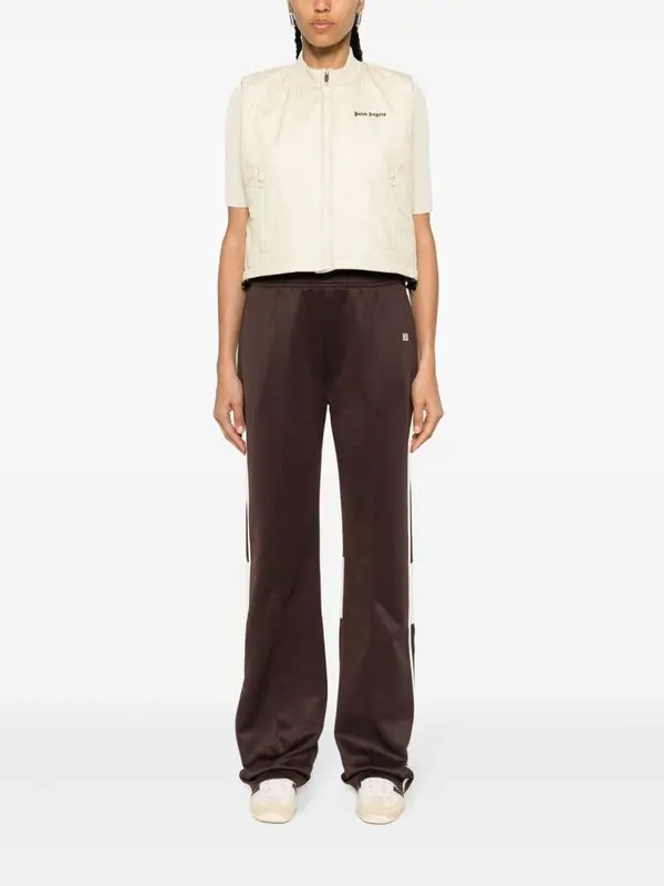 Palm Angels Logo-print Down Vest - Neutrals