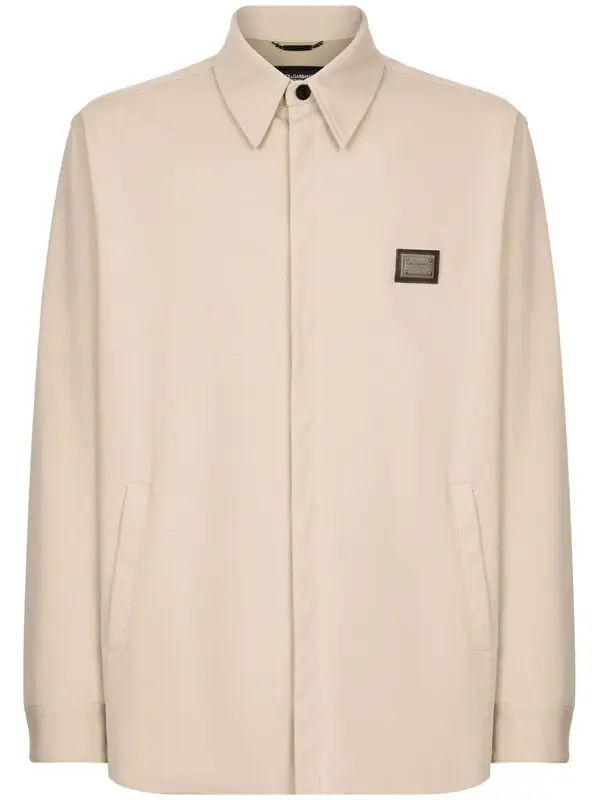 Dolce & Gabbana Logo-appliqué Shirt Jacket