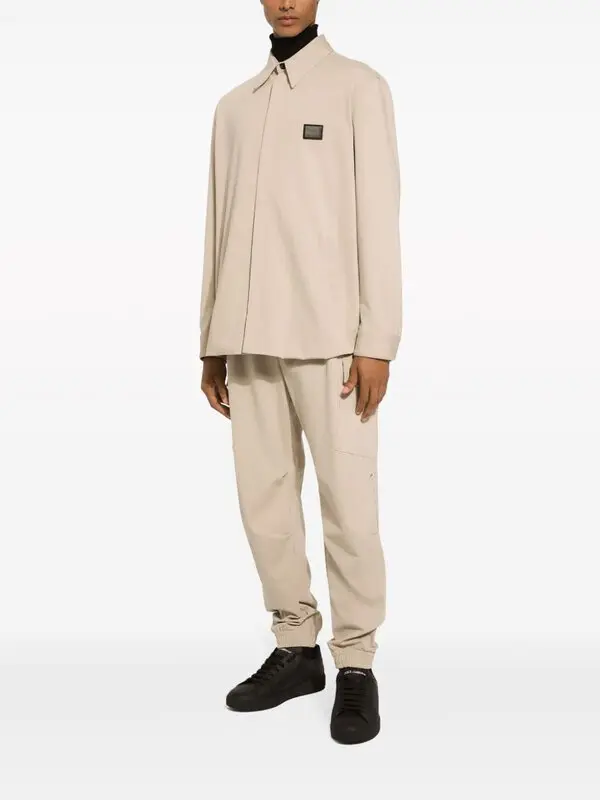 Dolce & Gabbana Logo-appliqué Shirt Jacket