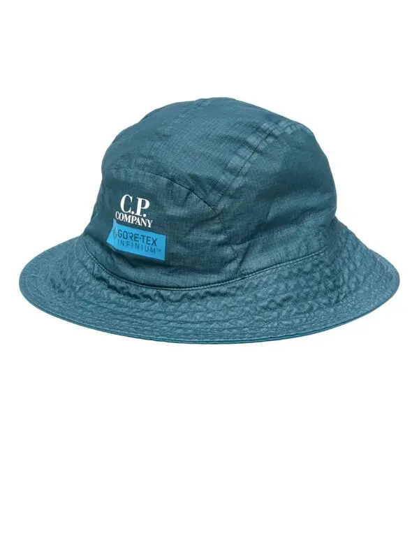 C.P. COMPANY Logo-print Bucket Hat - Blue